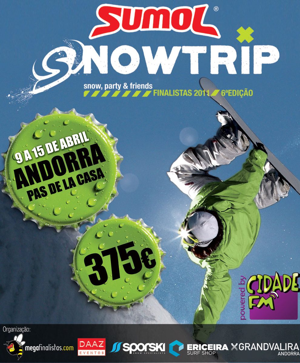 Sumol Snowtrip Finalistas 2011: Novembro 2010