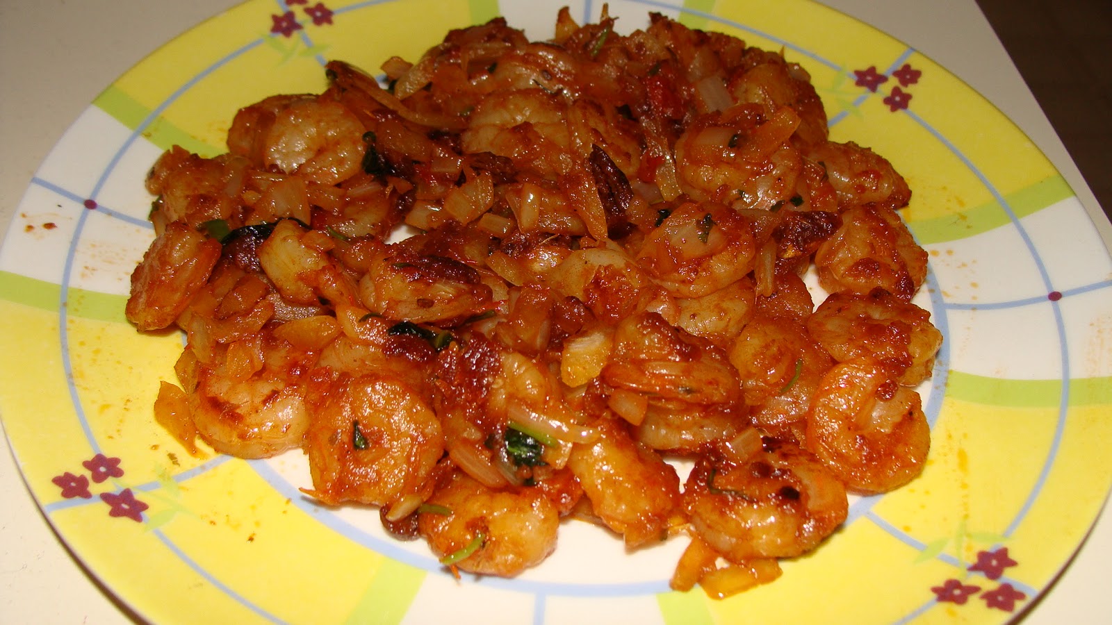 Krithi's Recipes: Chilly Prawns