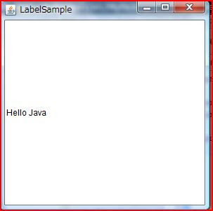 yan note: Java AWT Labelコンポーネント