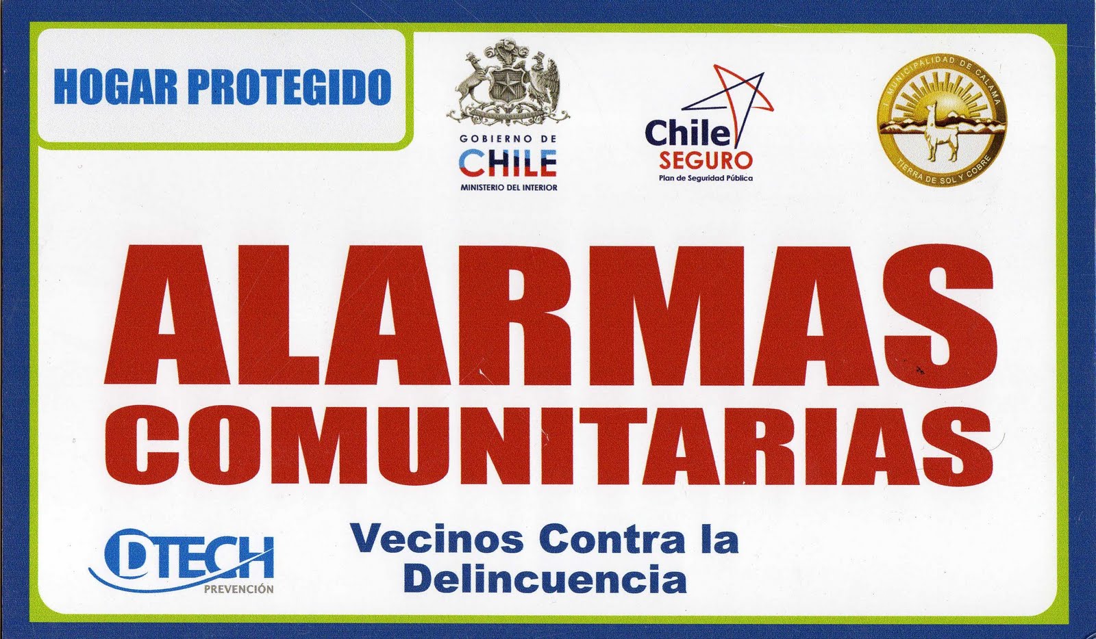Villa Los Pimientos Calama: Instalación de alarmas comunitarias (14/12 ...