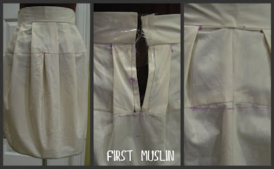 The Princess Seam: 3 Muslins Later... A Tulip Skirt Muslin was born!