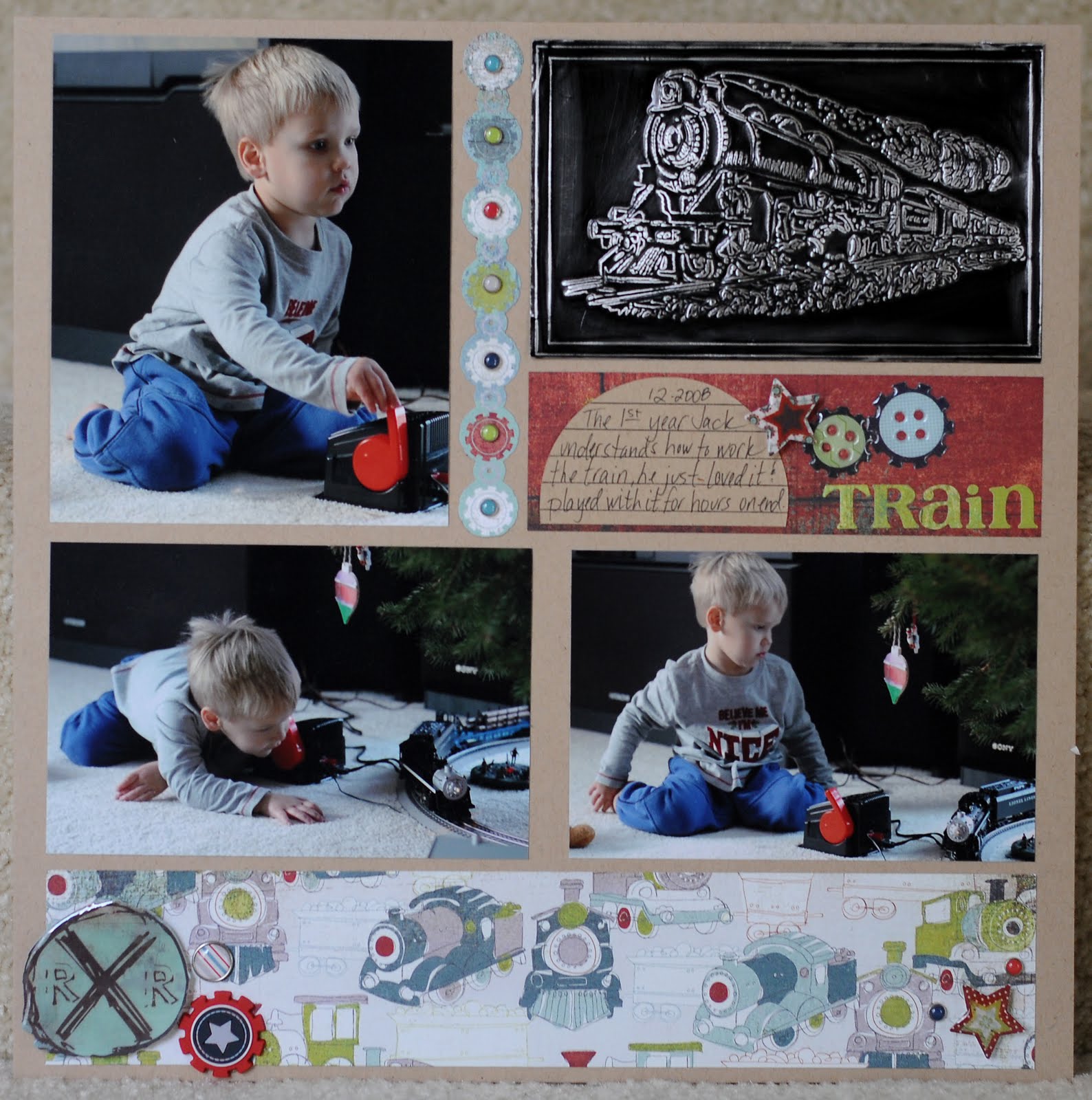 Amy Corbin: Train with the Chomas Creations embossing kit and Make-the-Cut