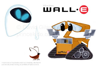 David Gilson: Chibi Wall·E, Chibie EVE and Chibi Hal the cockroach