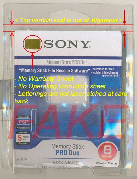 INFO Tips: Tem como saber se meu Memory Stick é original?