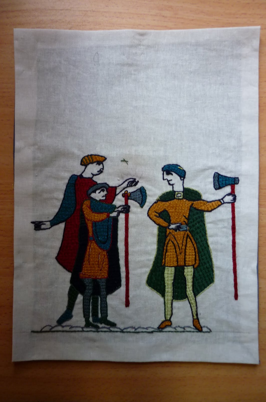 BORN IN THE WRONG AGE...: Bayeux Tapestry Embroidery Finished