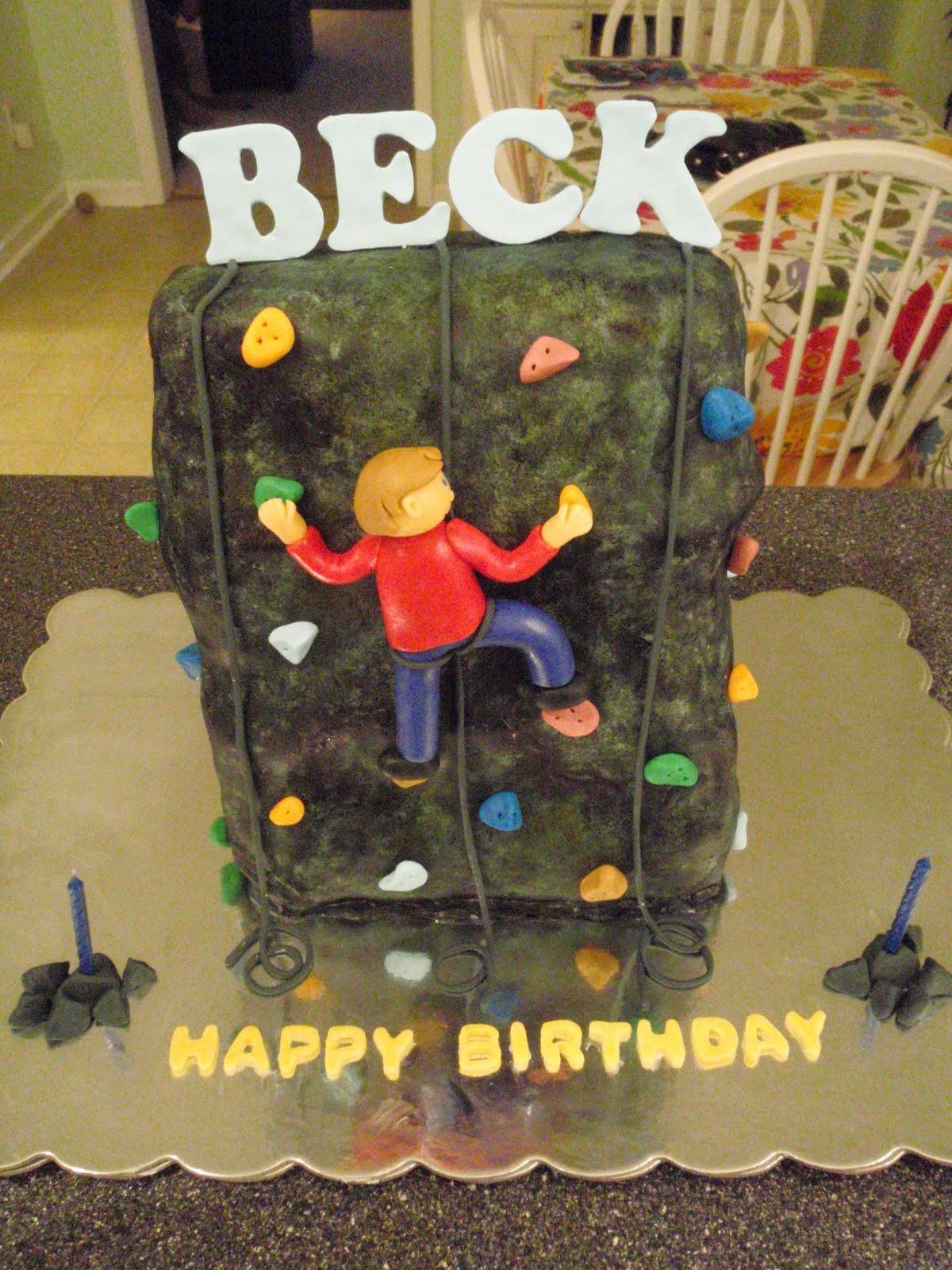 Sarah's Piece of Cake: Rock Climbing Cake