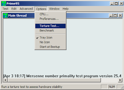 SATsoftware: Prime95. Torture test – SATSoftware