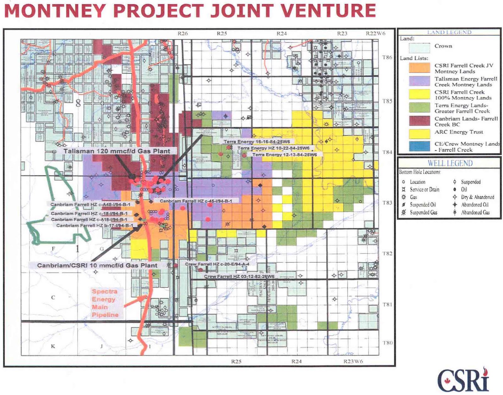 Natural Gas Post!: Montney Shale Land Map