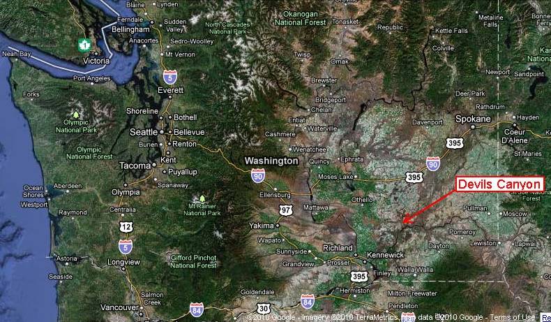 Reading the Washington Landscape: Devil's Canyon south of Kahlotus