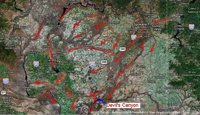 Reading the Washington Landscape: Devil's Canyon south of Kahlotus