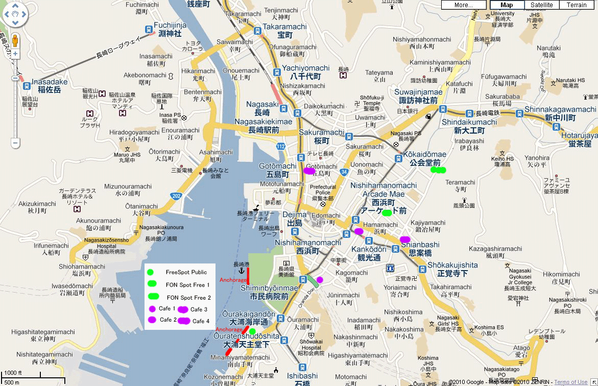 Sightseeing Guide around Nagasaki-city, Japan