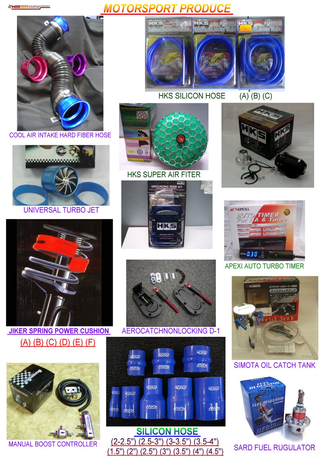 car bodykit & spoiler with our performance: PERFORMANCE PARTS PARTS