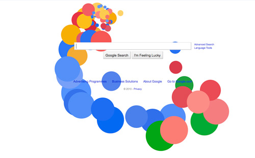 DESIGN LONDON: What is the new Google bubbles homepage all about?