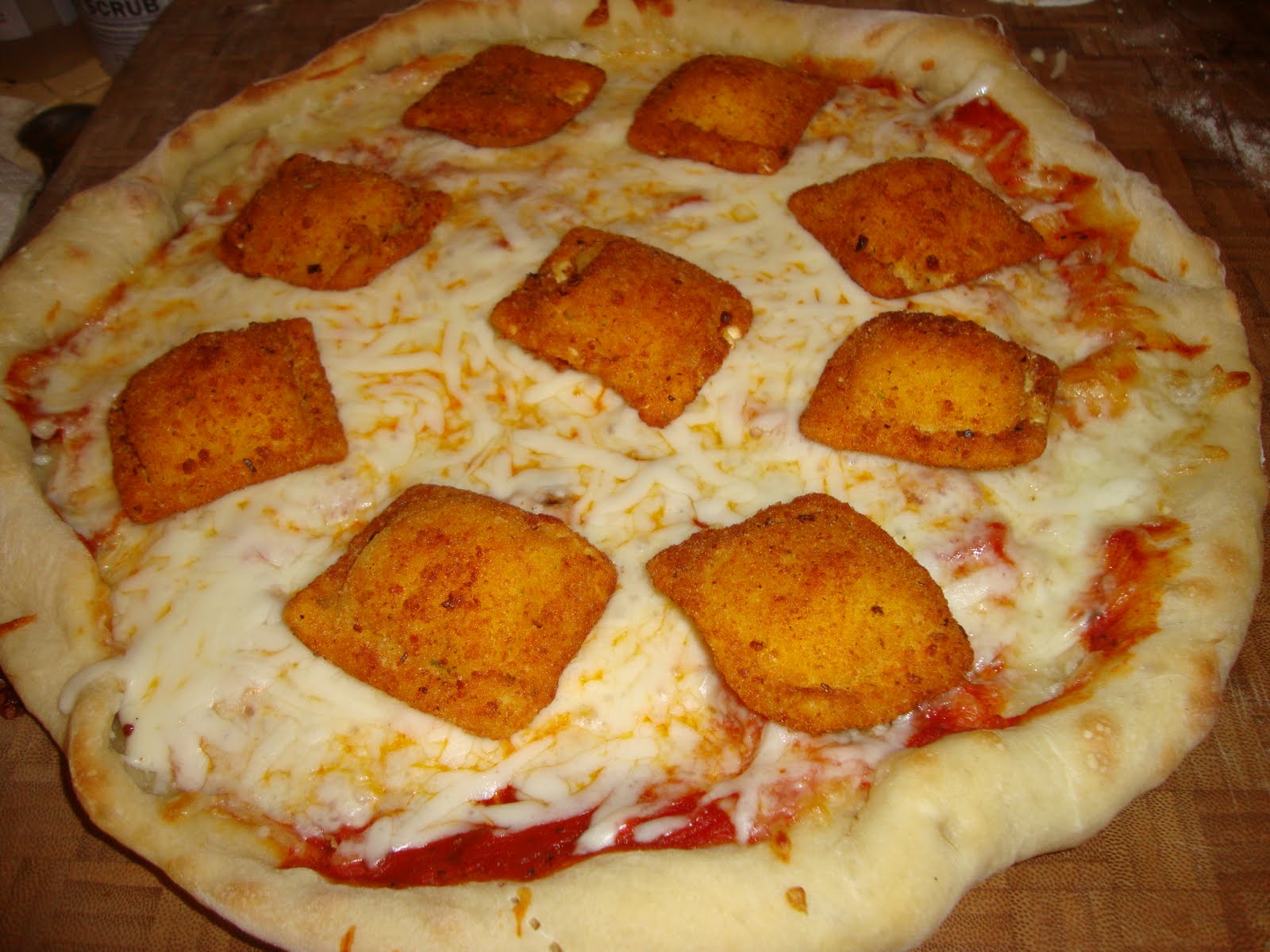 An Immovable Feast: Fried Ravioli Pizza