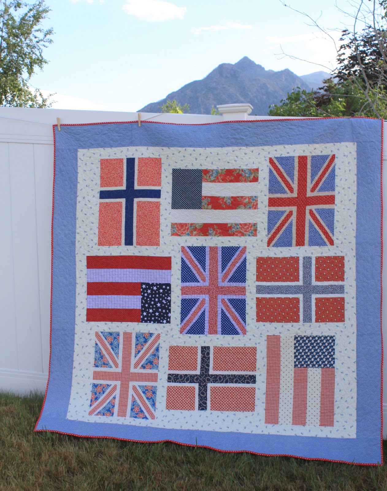 Blogger's Quilt Festival - A festive flag quilt - Diary of a Quilter ...