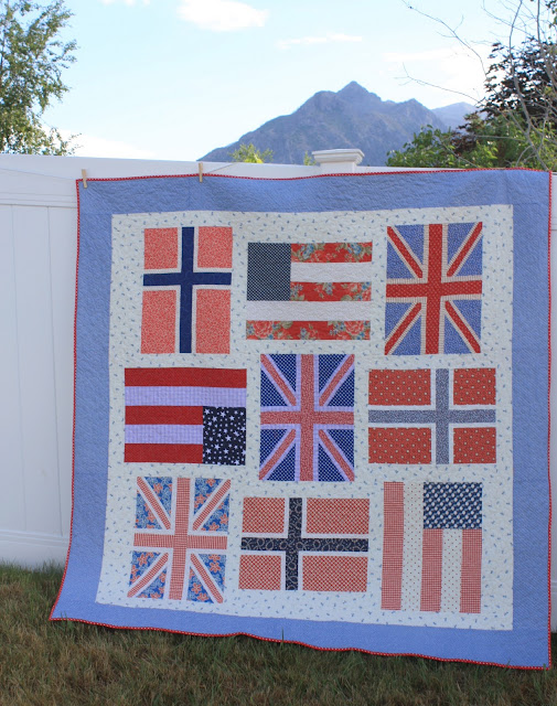 Blogger's Quilt Festival - A festive flag quilt - Diary of a Quilter ...