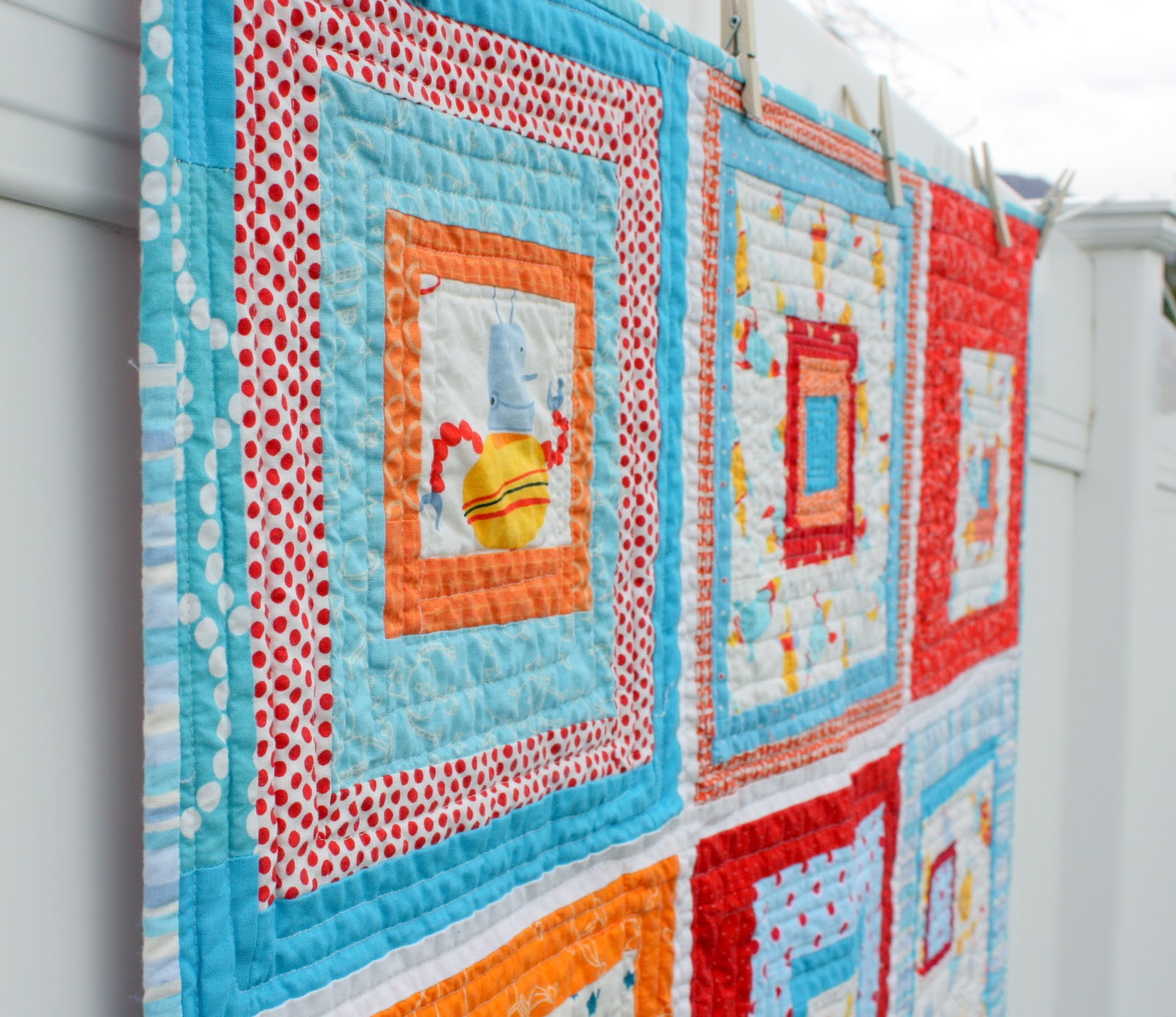 Robot Quilt 2.0 for new nephew #2 - Diary of a Quilter - a quilt blog