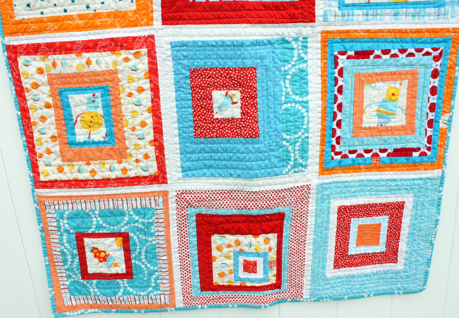 Robot Quilt 2.0 for new nephew #2 - Diary of a Quilter - a quilt blog