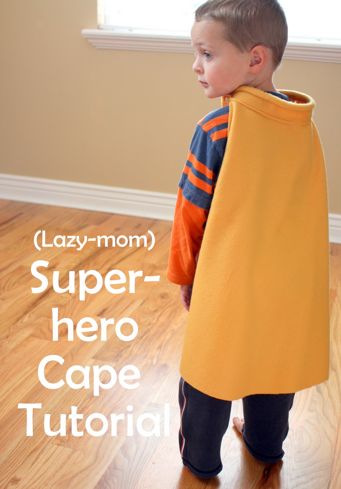 Super easy Superhero Cape Tutorial - Diary of a Quilter - a quilt blog