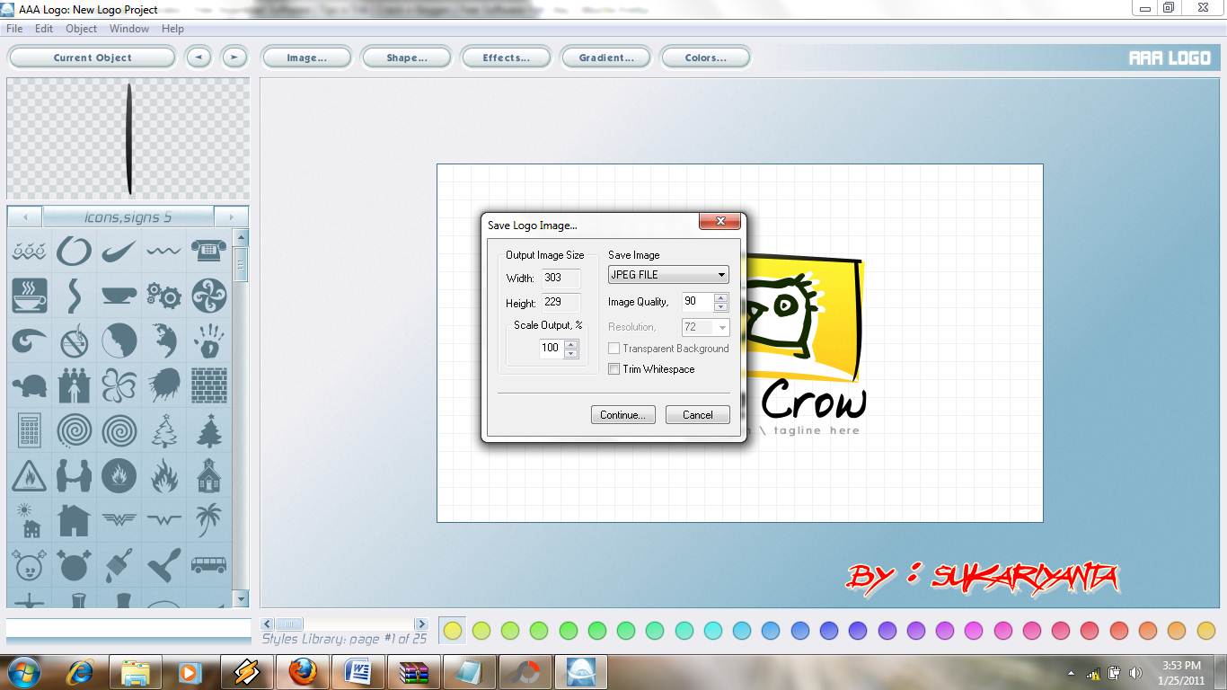 Cara Gampang Membuat Logo ~ Let's Go Trik Tips Blog