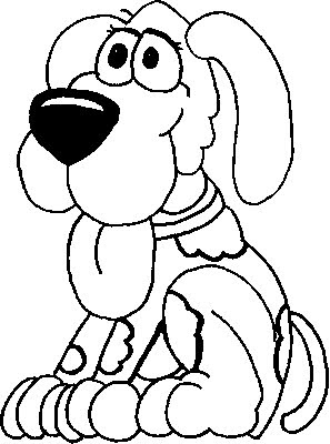 Dibujos para colorear: Perrito para colorear