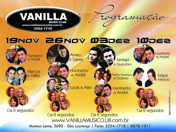 Guia Curitiba Fulltime: Vanilla Music Hall - A Mais Nova de Curitiba