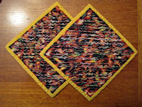 Kathy Whelan Quilts: Quilted Chenille Pot Holders