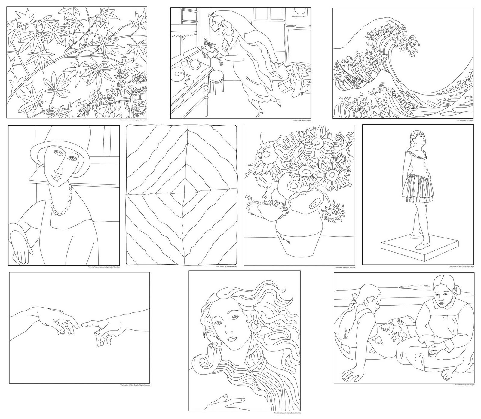 Coloring Book Two Diagram - Art Projects for Kids