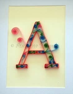 Happy Sunshine: Quilled Monogram