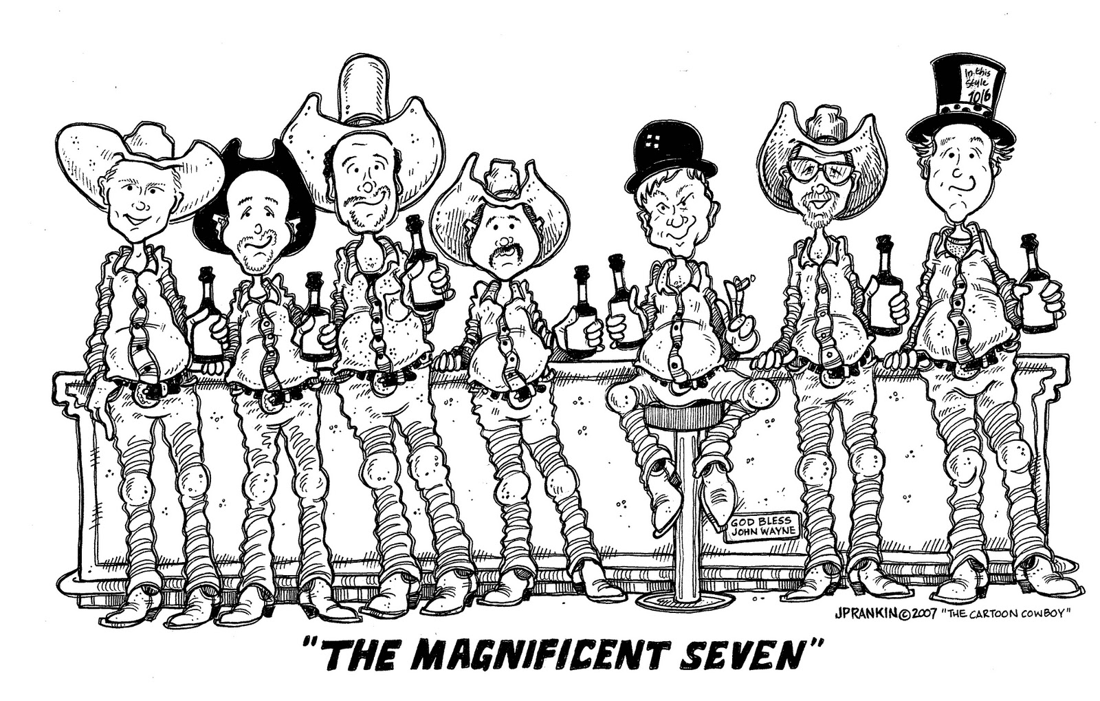 JP RANKIN “The Art of THE CARTOON COWBOY”: THE MAGNIFICENT SEVEN