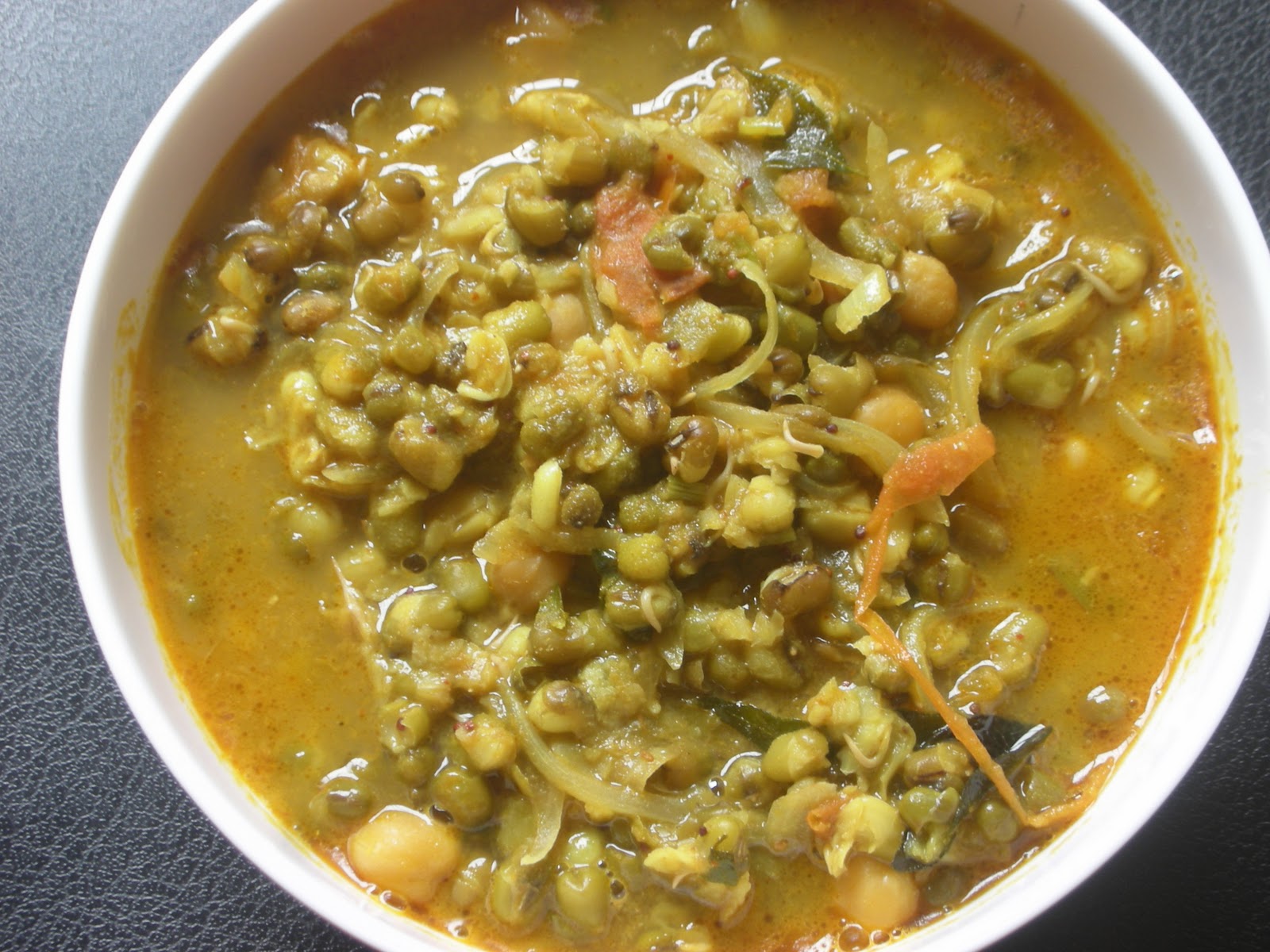 MY EXPERIMENTS WITH FOOD: Sprouts Curry