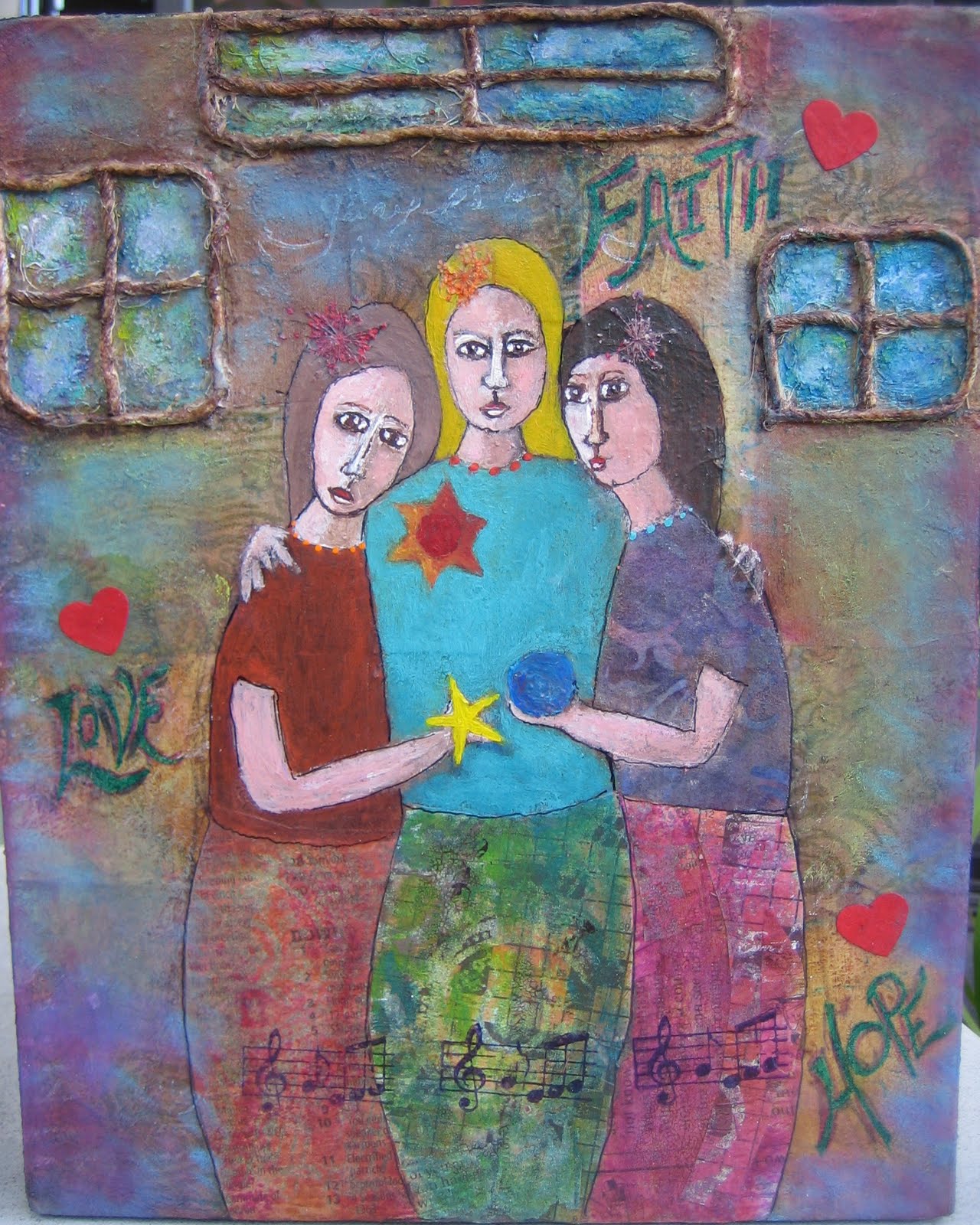 Mixed Media ~Leap of Faith~: First of Three Paintings Commission