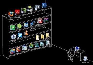 White Noise: This is what an OCD desktop should look like