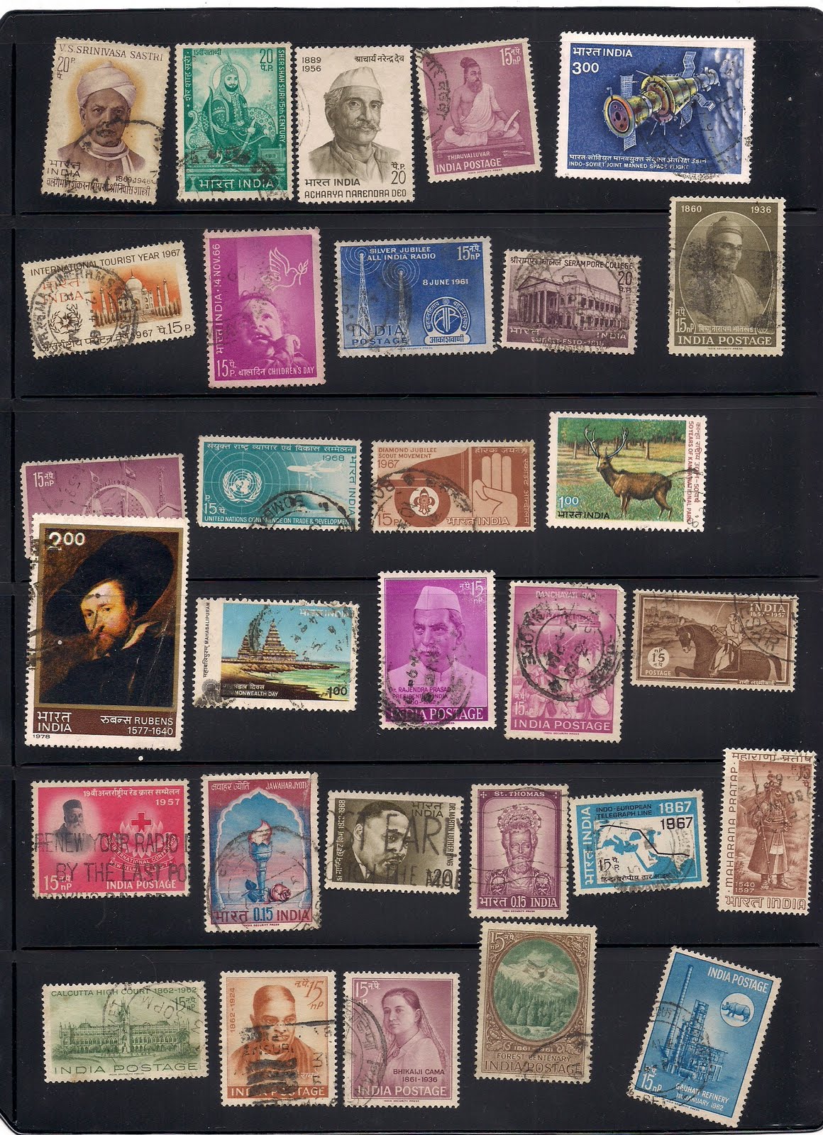 Philately Stamps: 500 STAMP PACKET OF INDIA