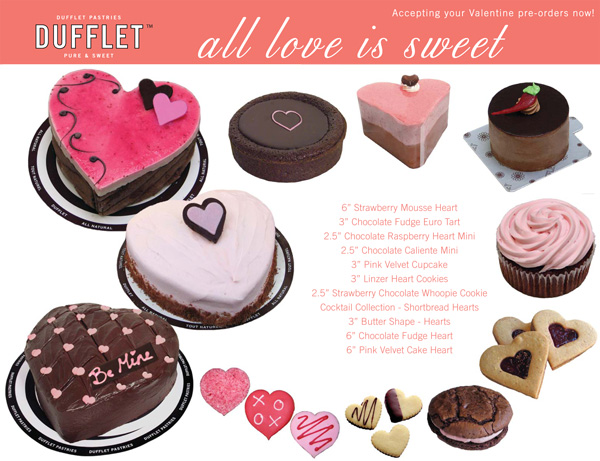 Tour de Dufflet: cake. in the shape of a heart.