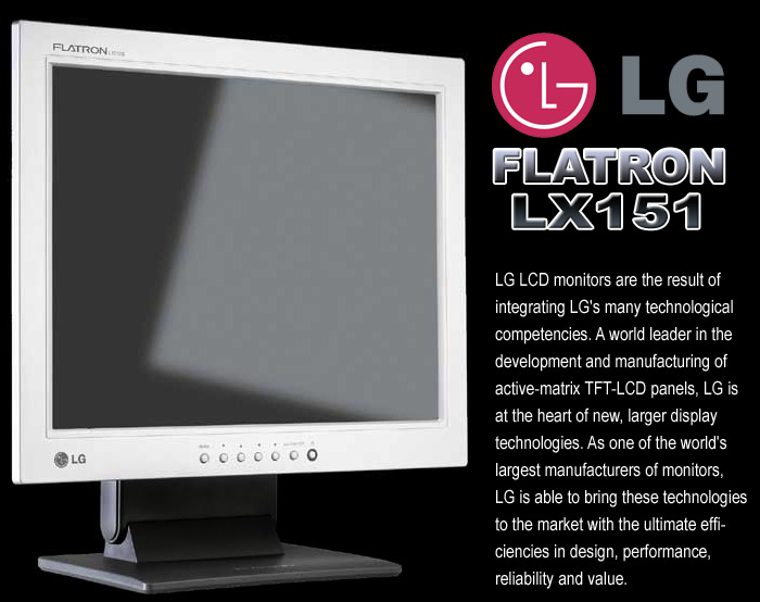 Jojorazzi: LG FLATRON LX151 15-inch (LCD MONITOR)