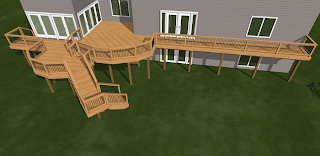 Outdoor Living: A new walk out cedar deck
