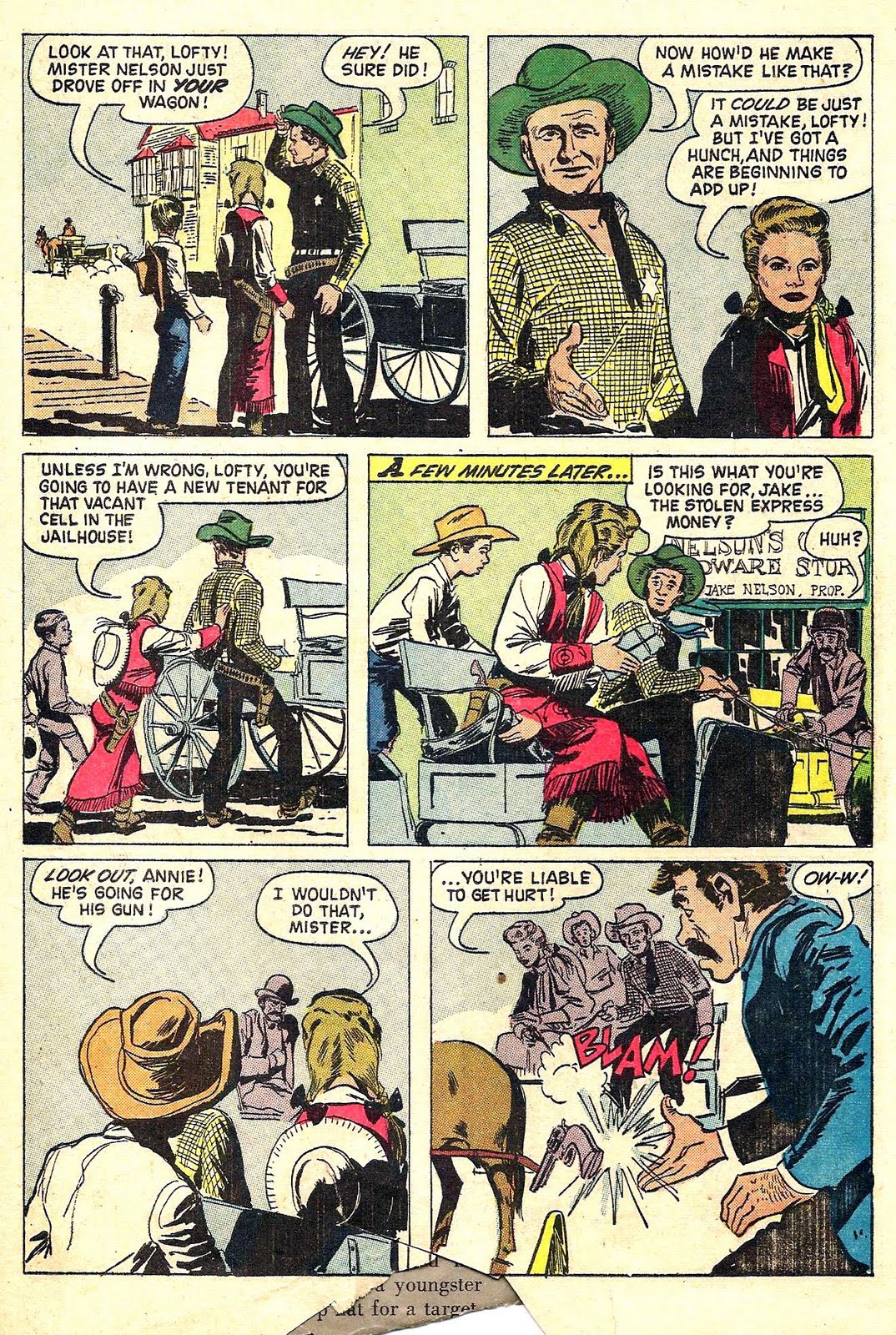 Once Upon A Time In The West In Comics: Pig-tailed Pistolera! Annie Oakley!