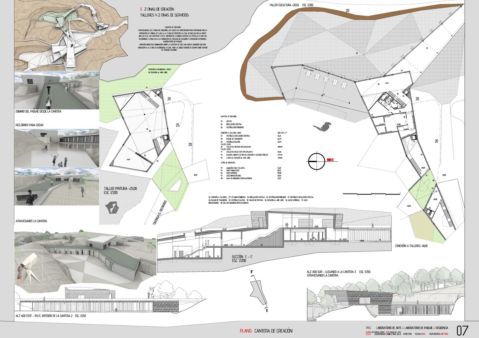 PROYECTOS 7: PLANOS PRESENTACIÓN PFC (ARQUITECTURA)
