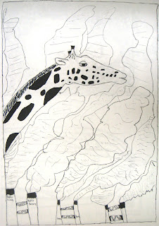 Dwight Englewood Visual Arts: 6th graders making Animal Texture Drawings...