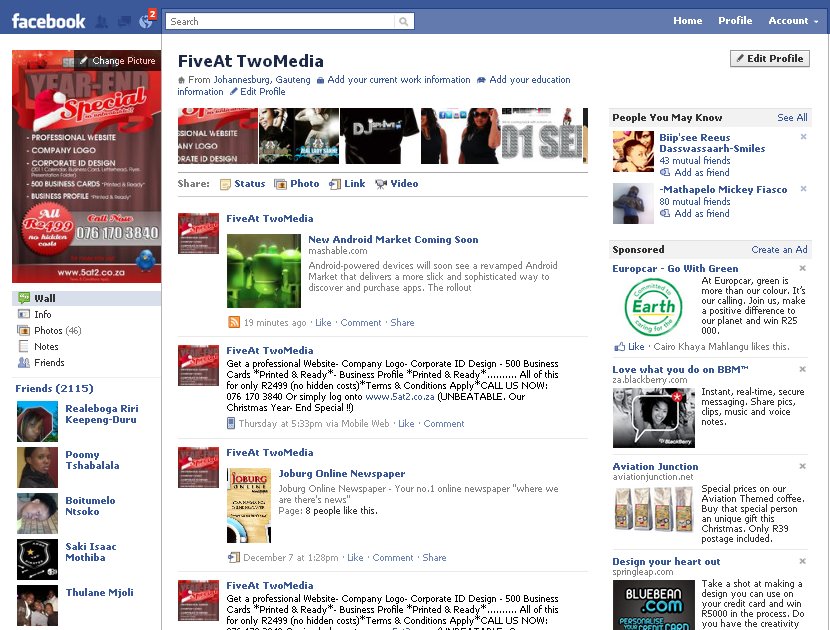 5@2 Media NEWS FEED: How to Activate your New Facebook Profile pages Design