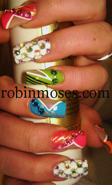 Nail Art by Robin Moses: "nail art" "gold nail art" "eyeshadow nails ...