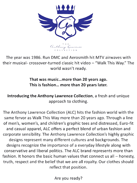 ModelsMondays: Designer Feature: Anthony Lawrence Collection by De'Fron