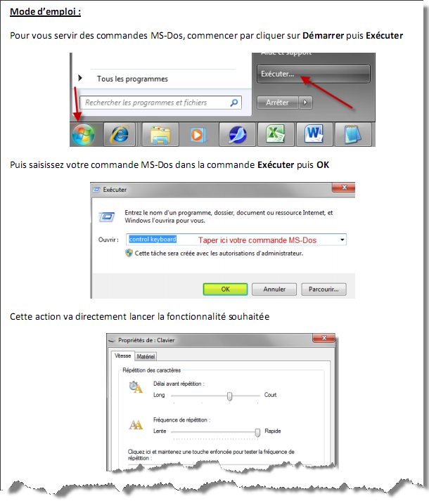 WebzAddict: Guide des commandes de Windows 7 avec la consoles
