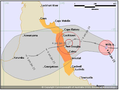 CairnsBlog.net: Cyclone Olga now tracking towards Cairns coastline, we ...