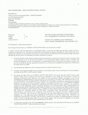 Public Notice: COMMON LAW COPYRIGHT