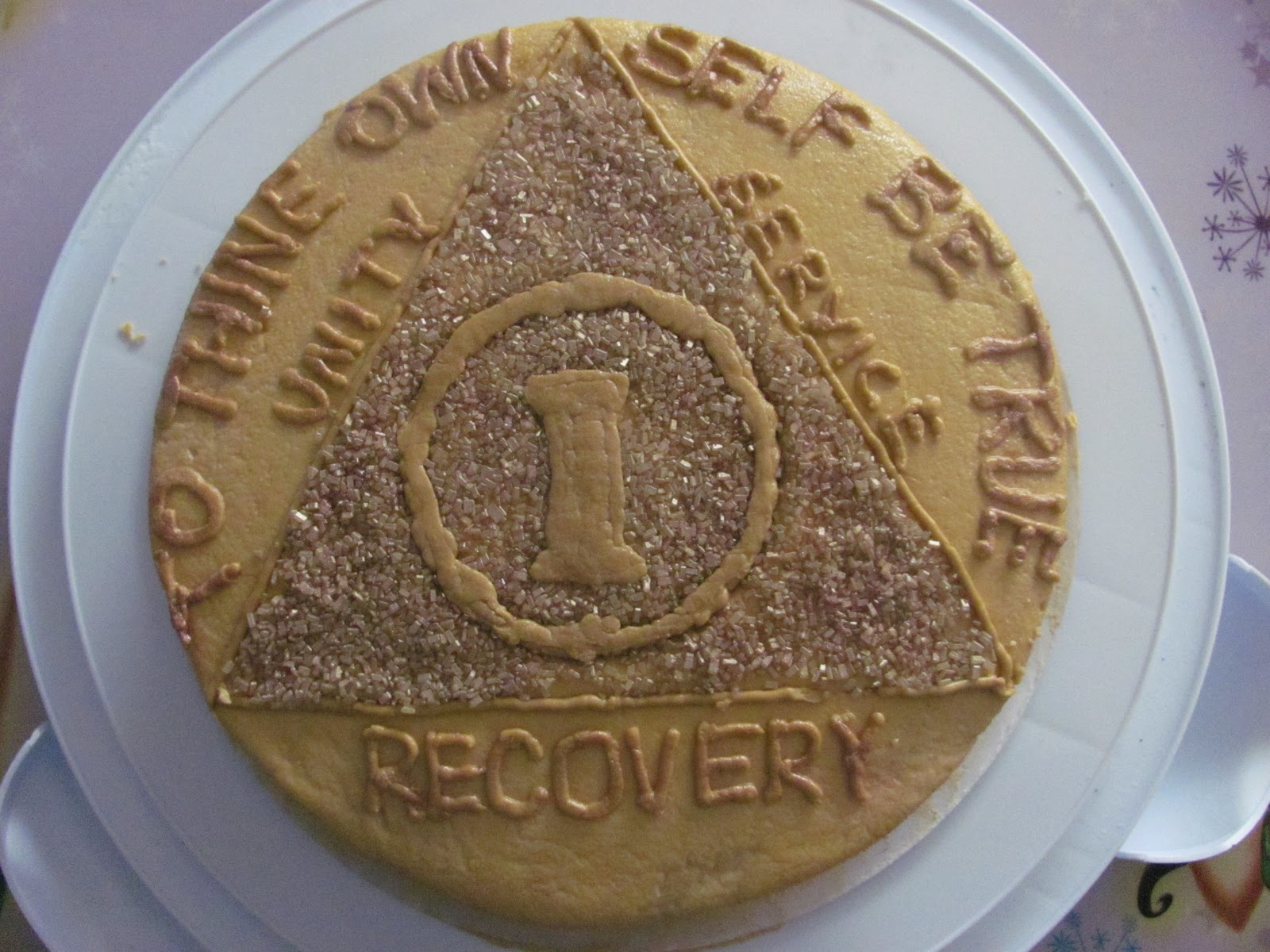 Inspired By Grace: AA One Year Token Cake :)