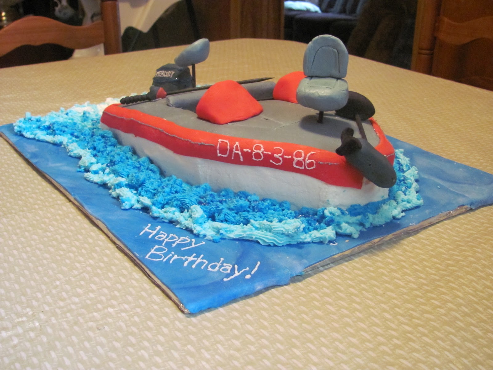 Inspired By Grace: Boat Birthday Cake