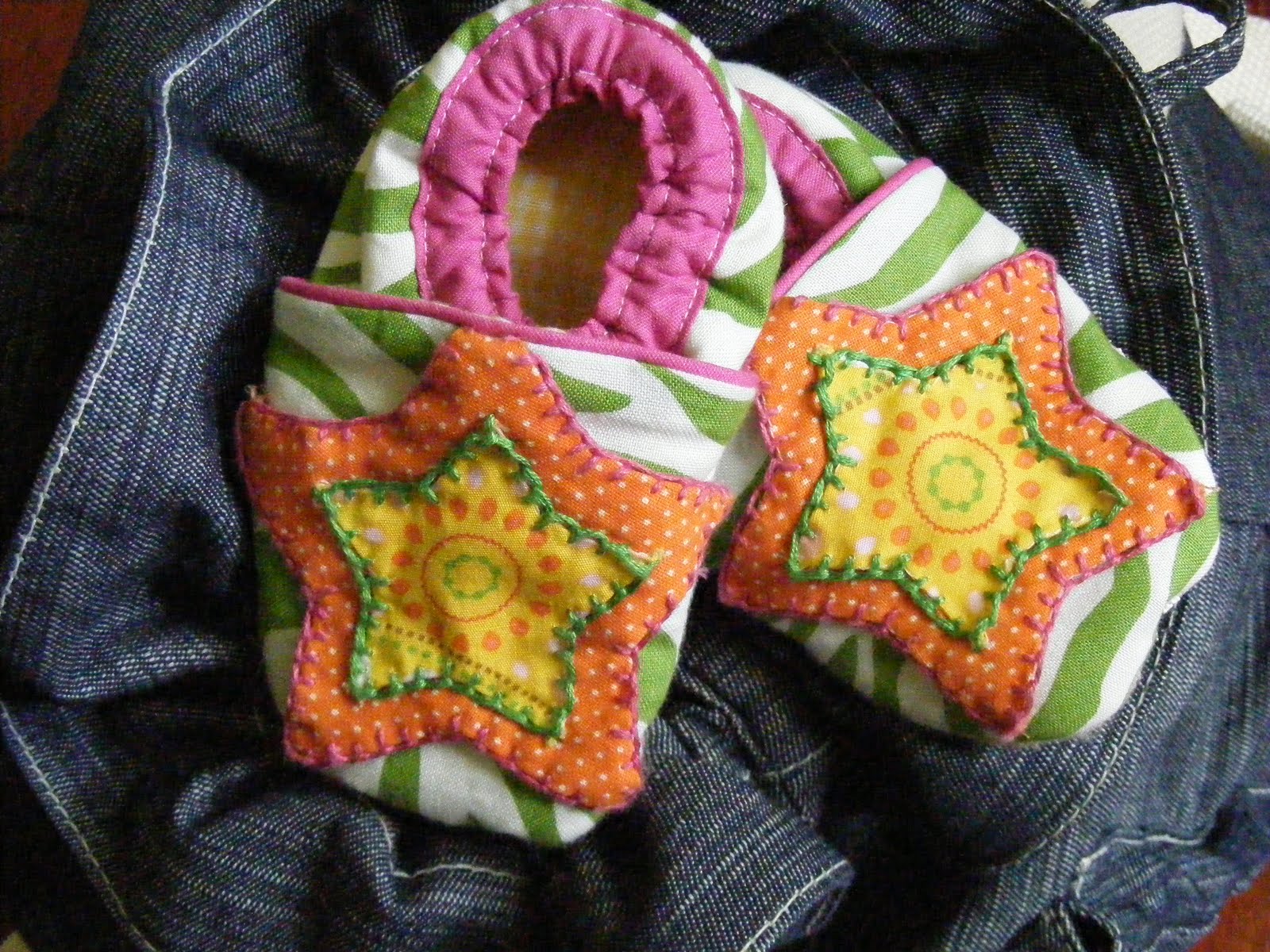 Hospital Booties turned Super Hero Booties!
