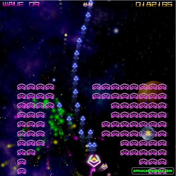 宇宙で攻撃してくる敵をやっつけるシューティングゲーム Retroshoot : 面白いフリーゲームで遊ぼ！みずきブログ